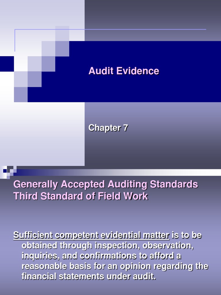Audit Evidence
