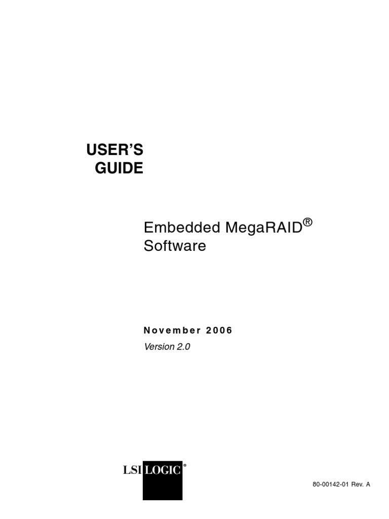 Embedded MegaRAID® PDF | Download Free PDF | Bios | Booting
