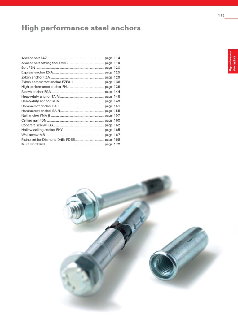 Fischer Catalog | PDF | Screw | Washer (Hardware)