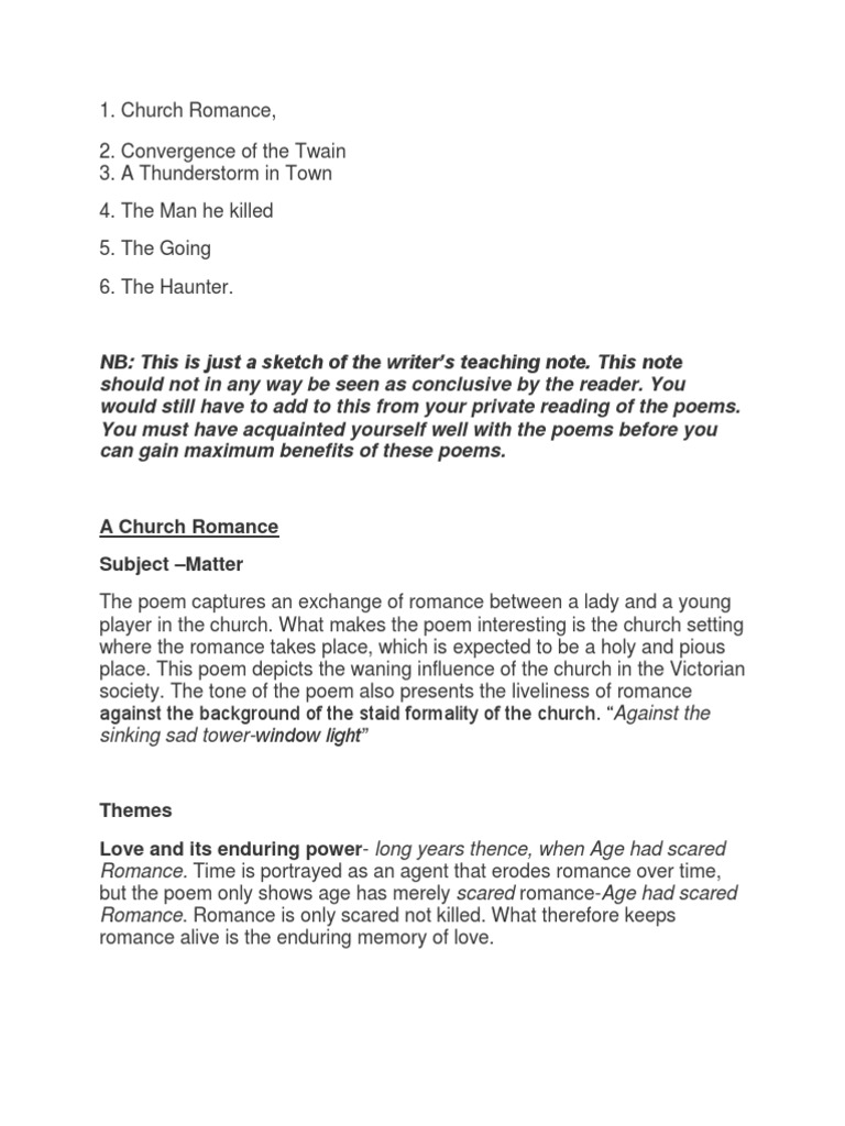 The Futility of War: An Analysis of Thomas Hardy's Poem 'The Man He ...