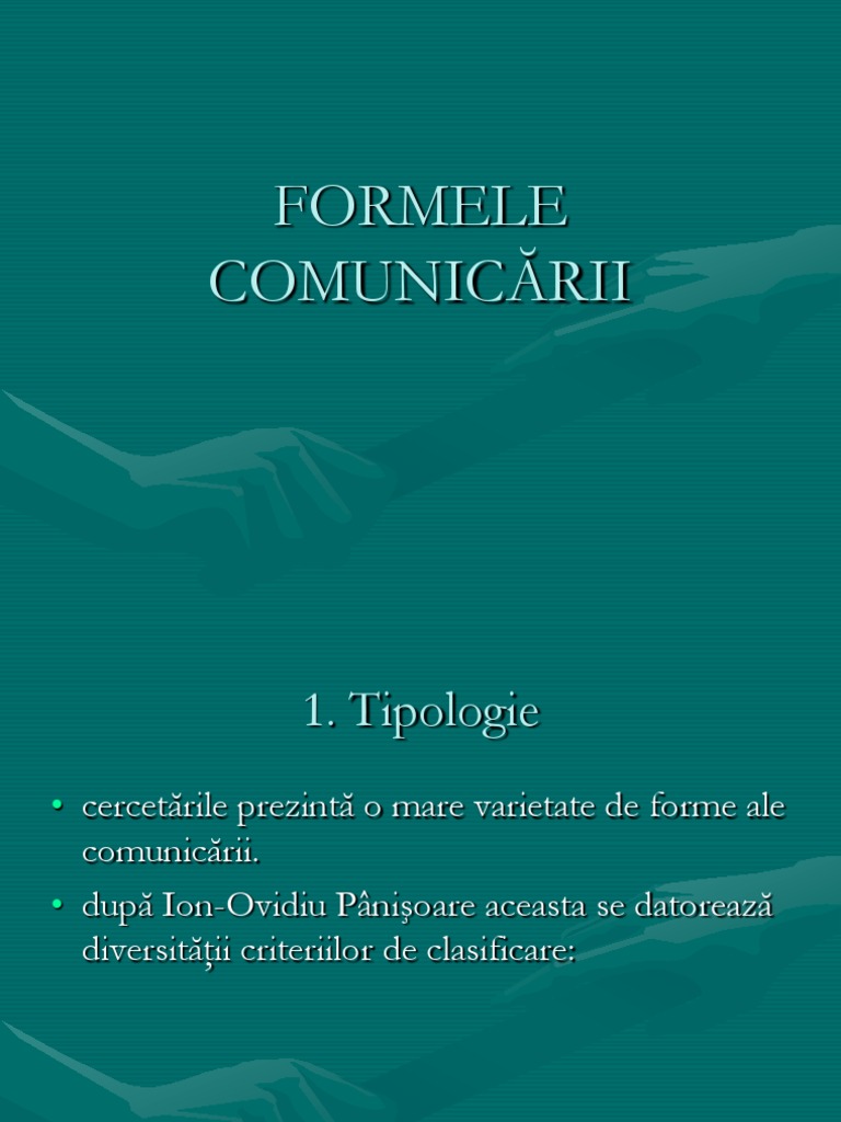 Formele Comunicarii | PDF