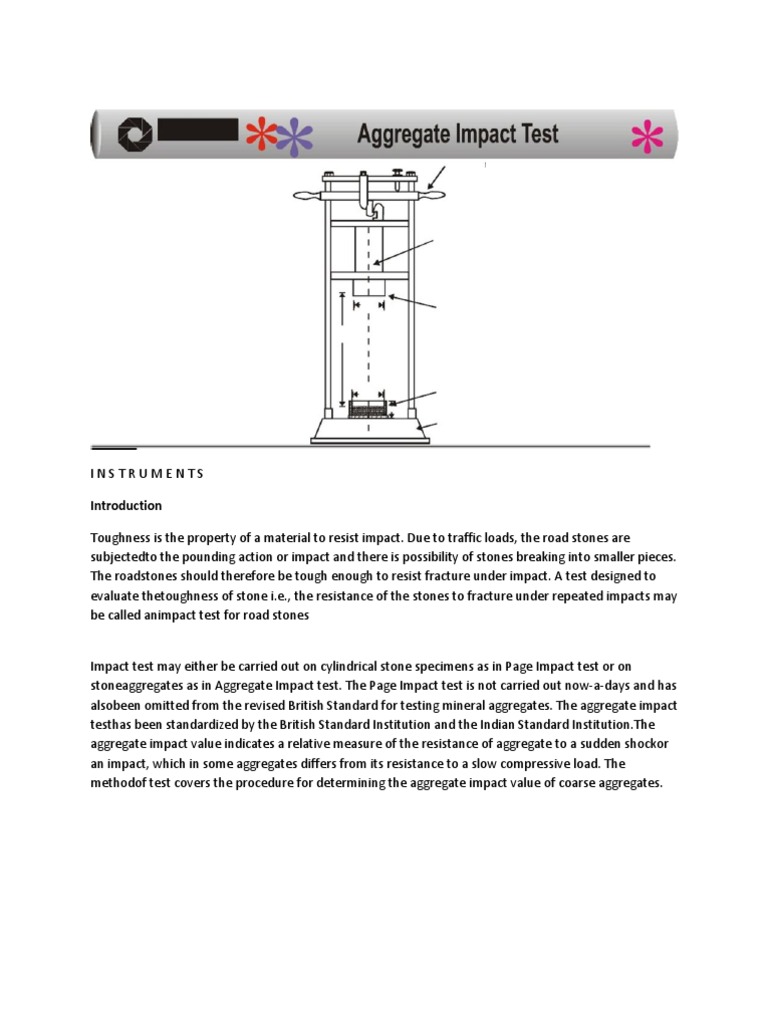 Aggregate Impact Value Test | PDF | Construction Aggregate | Fraction ...