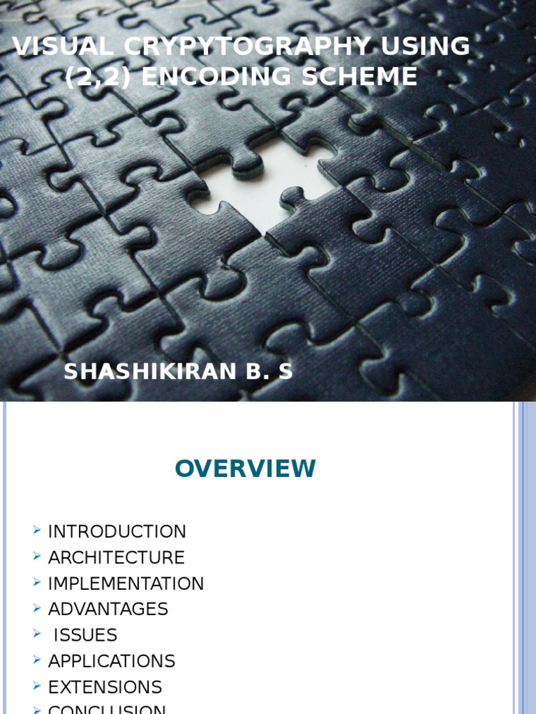 Visual Cryptography | Download Free PDF | Cryptography | Key (Cryptography)