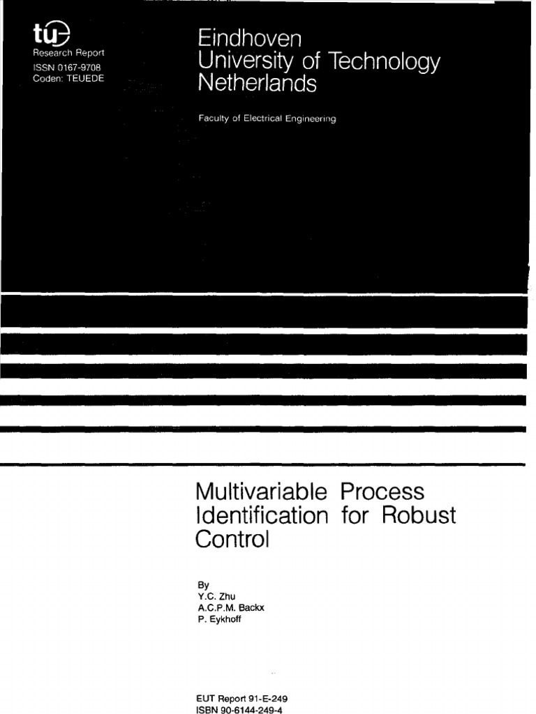 Multivariable Process Identification For Robust Control | PDF | Control ...