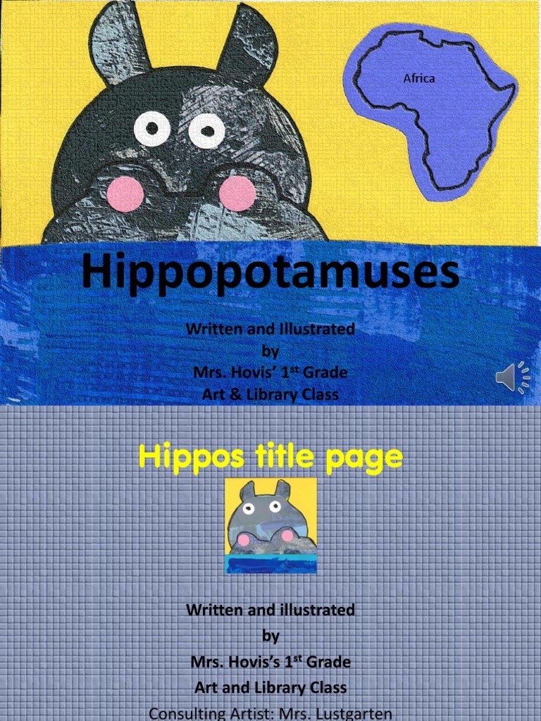 Hippo Slideshow HOVIS PDF | PDF | Hippopotamus | Library And Museum