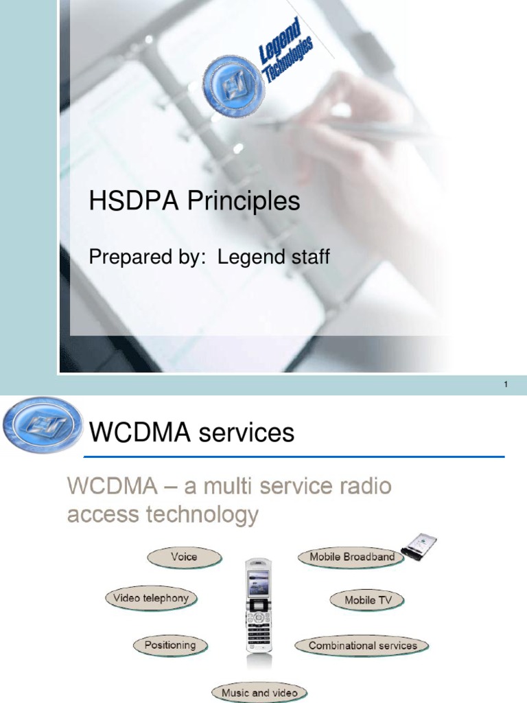 HSDPA Principles: Prepared By: Legend Staff | PDF | High Speed Packet ...