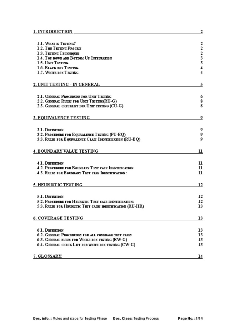 40 TestingProcedure | PDF | Unit Testing | Software Development