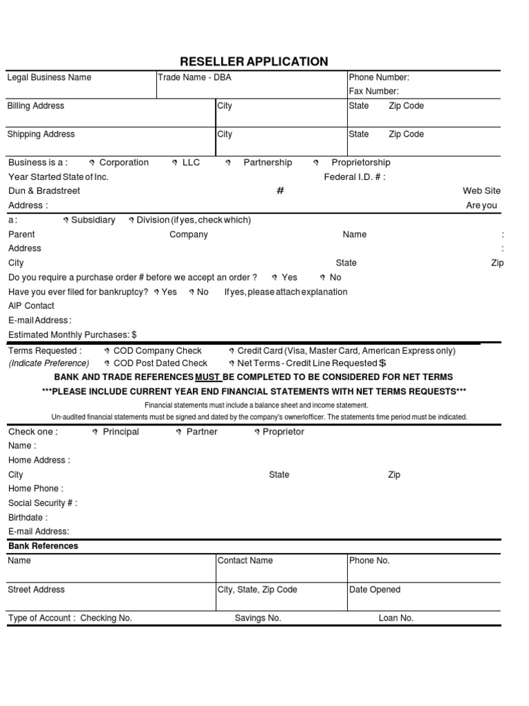 Application Reseller 101 | PDF | Guarantee | Cheque