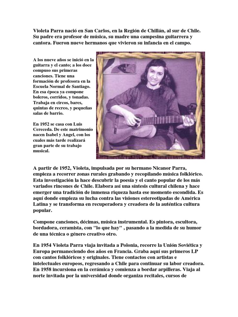 Violeta Parra Biografia