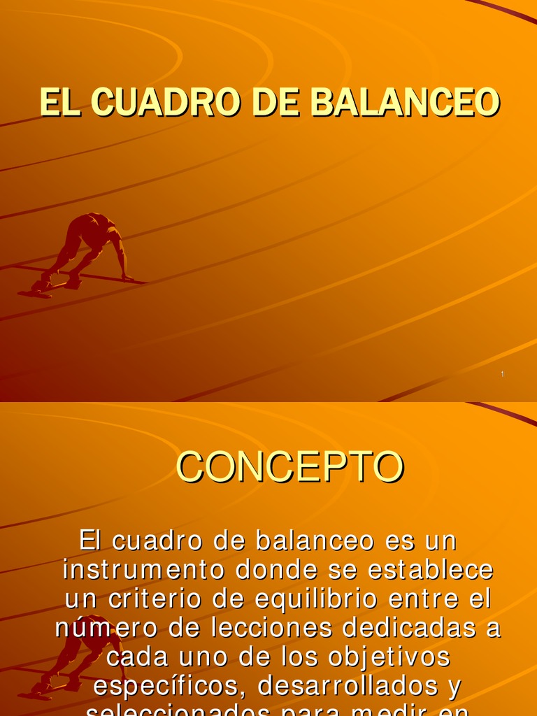 Concepto y Estructura del Cuadro de Balanceo | PDF