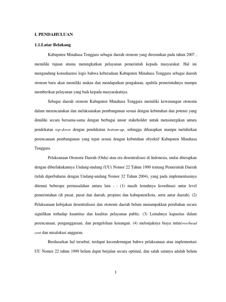Proposal Thesis Penyusunan Anggaran | PDF | Pengelolaan Keuangan & Uang ...