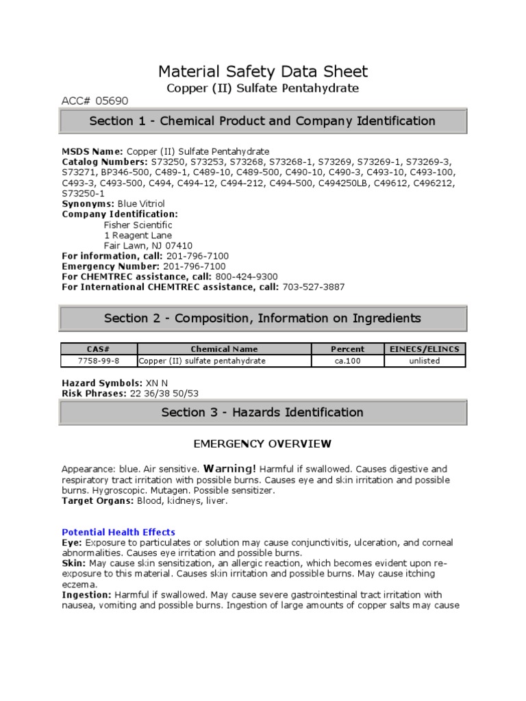 Material Safety Data Sheet | PDF | Dangerous Goods | Toxicity