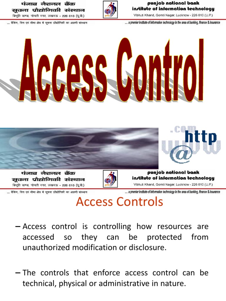 Access Control | PDF | Computer Access Control | Access Control