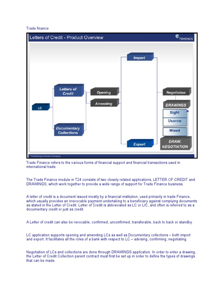 Trade Finance | PDF | Letter Of Credit | Debits And Credits