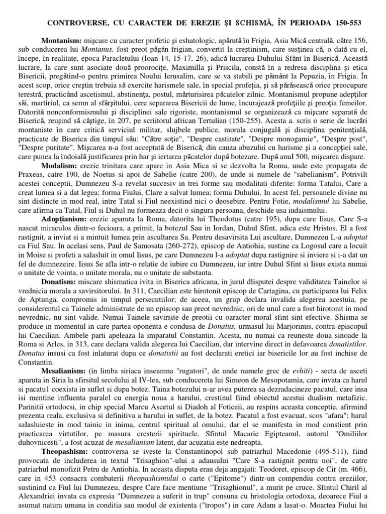 Dictionar Erezii | PDF