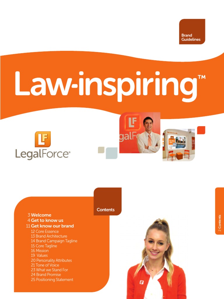 Legal Force Brand Book - Values & Tenants of The LegalForce Brand | PDF ...
