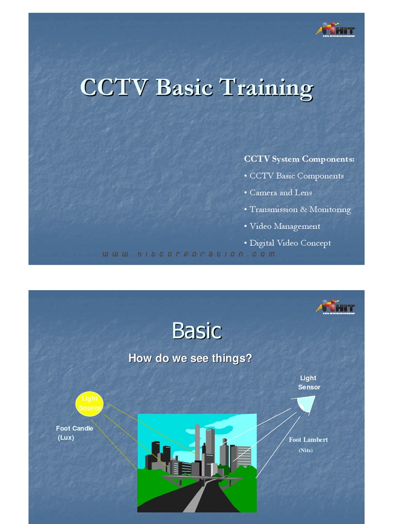 CCTV Basic Training | PDF | Coaxial Cable | Zoom Lens