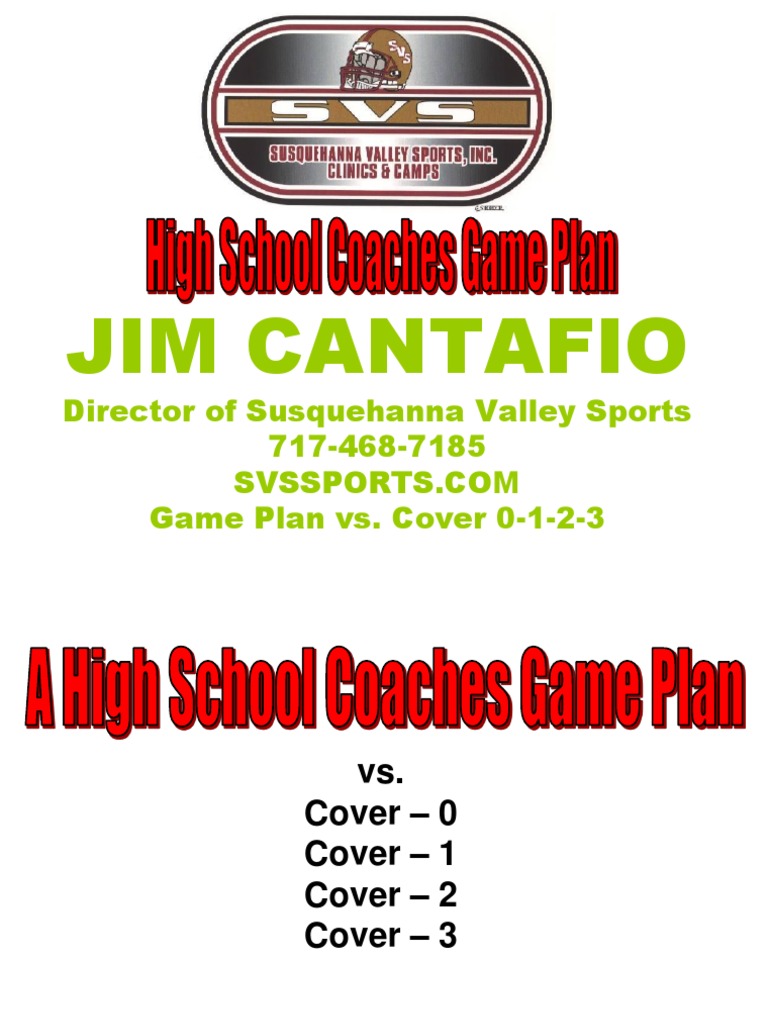 High School Coaches Game Plan Vs Coverages | PDF | American Football ...
