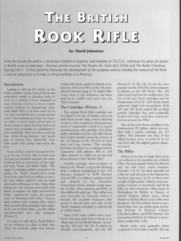 The British Rook Rifle S | PDF