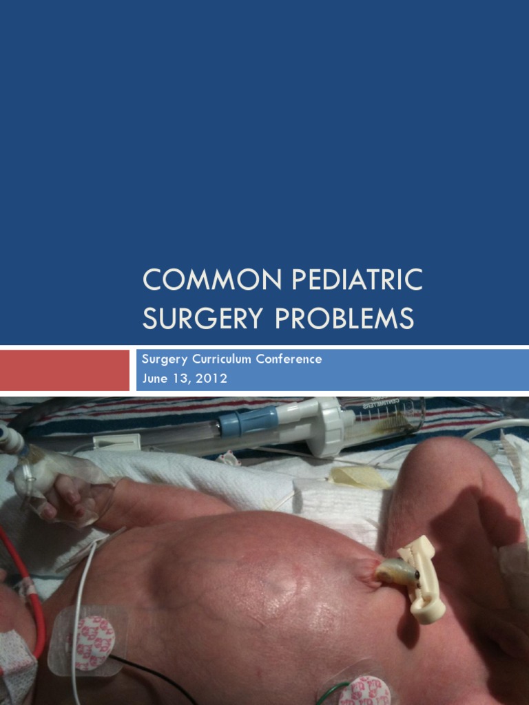 Common Pediatric Surgery Problems | PDF | Gastroenterology | Medicine