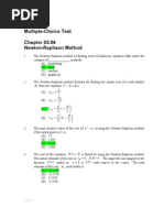 Numerical Methods Questions and Answers | PDF | Numerical Analysis | Algorithms And Data Structures