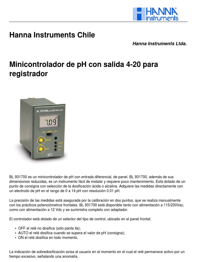 BL 931700-1 Minicontrolador | PDF