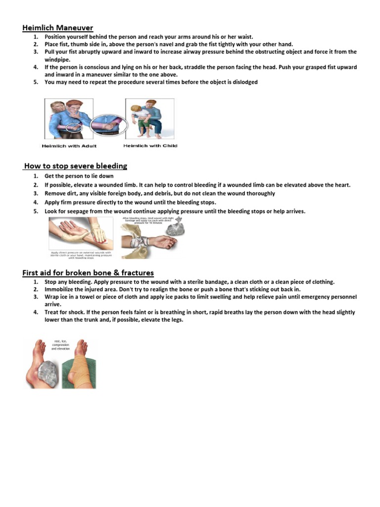 Essential First Aid Techniques Guide | PDF | Cardiopulmonary ...