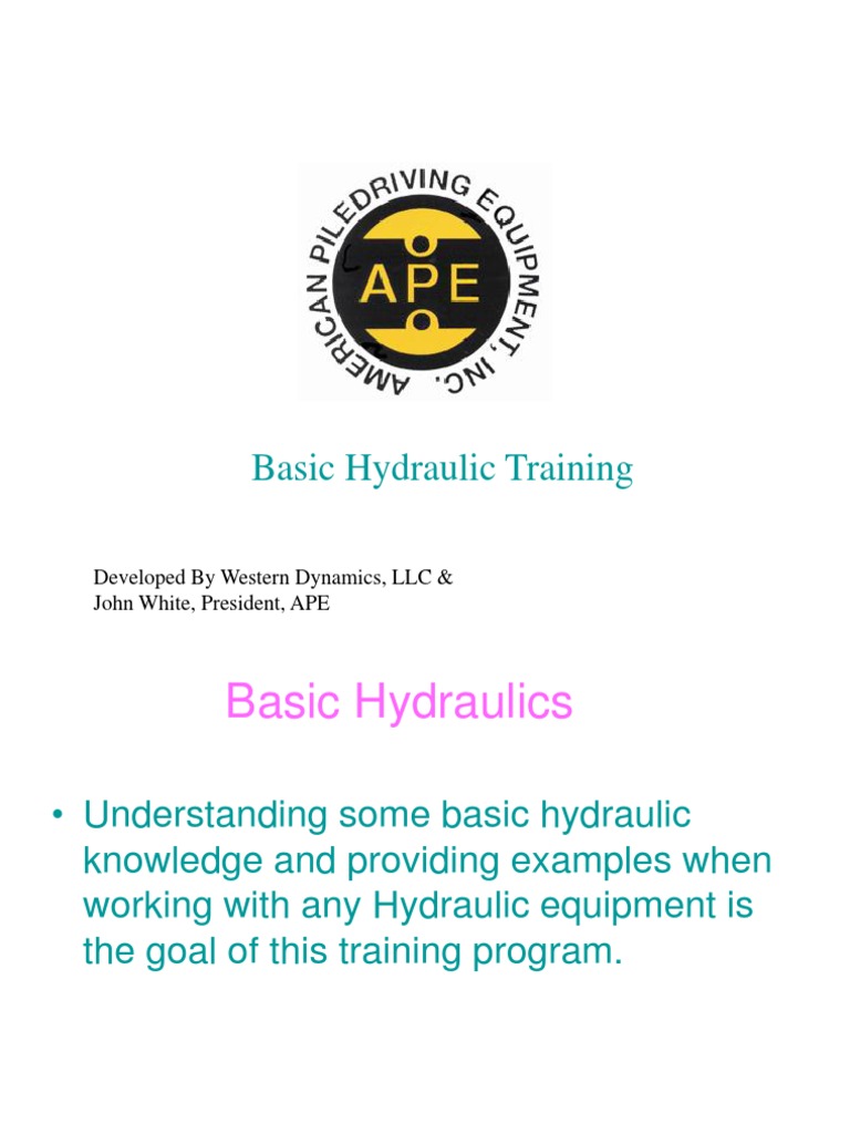 Basic Hydraulic Training Overview | PDF | Valve | Pump