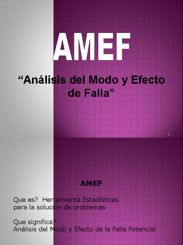 AMEF | PDF | Calidad (comercial) | Producción y fabricación