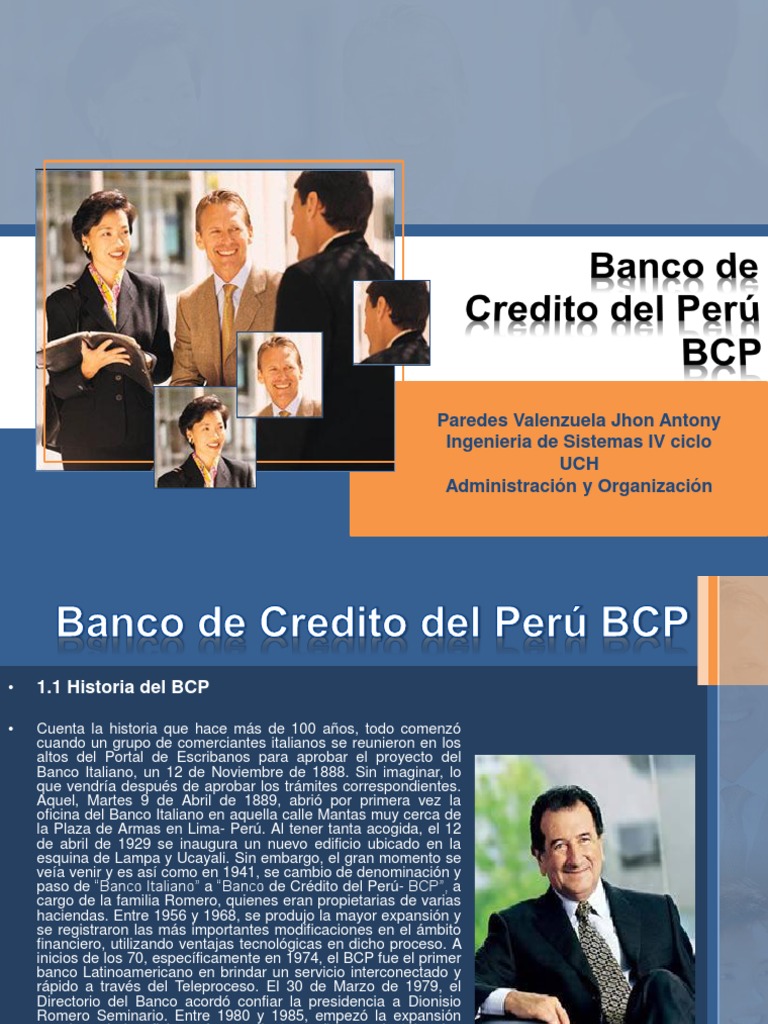 Historia del Banco de Crédito del Perú | PDF | Bancos | Economias