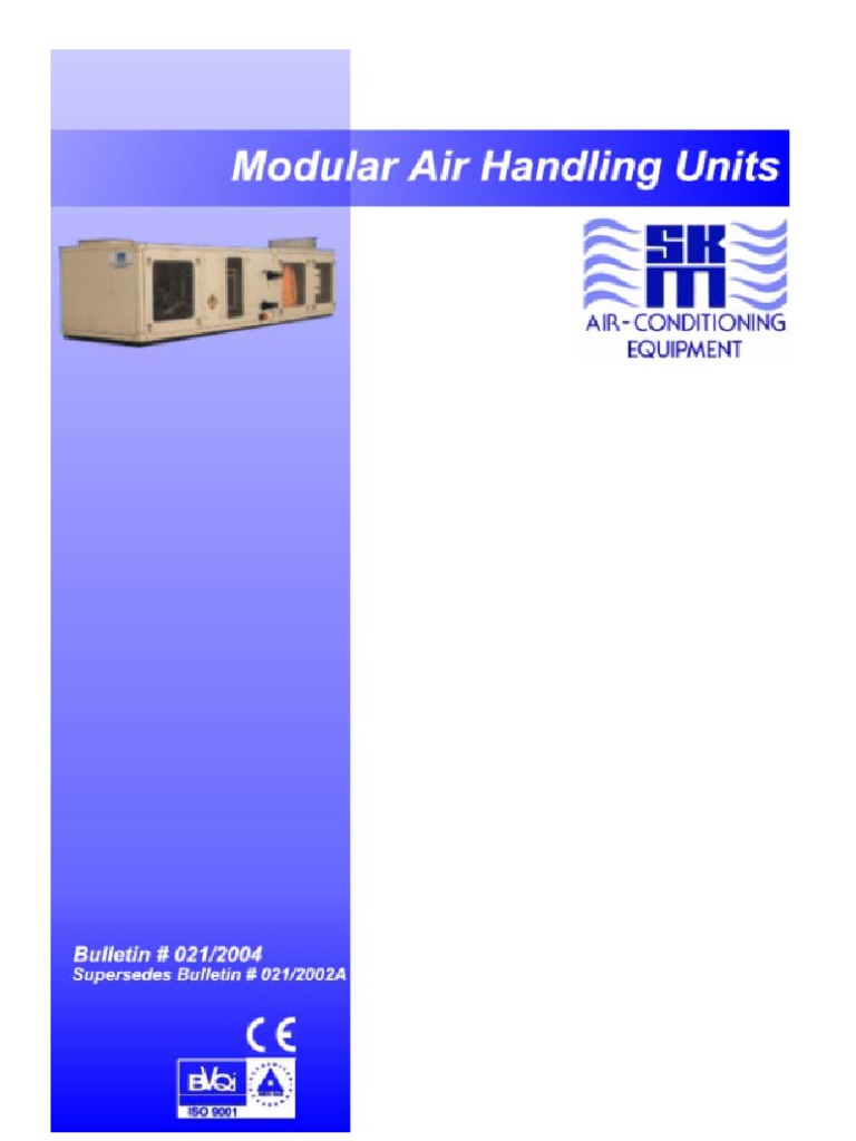 Air Handling Units Catalogue | PDF | Duct (Flow) | Mechanical Fan