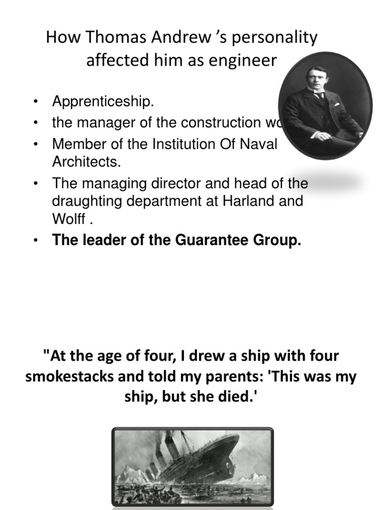 Thomas Andrews: Titanic's Heroic Engineer | PDF | Travel | History