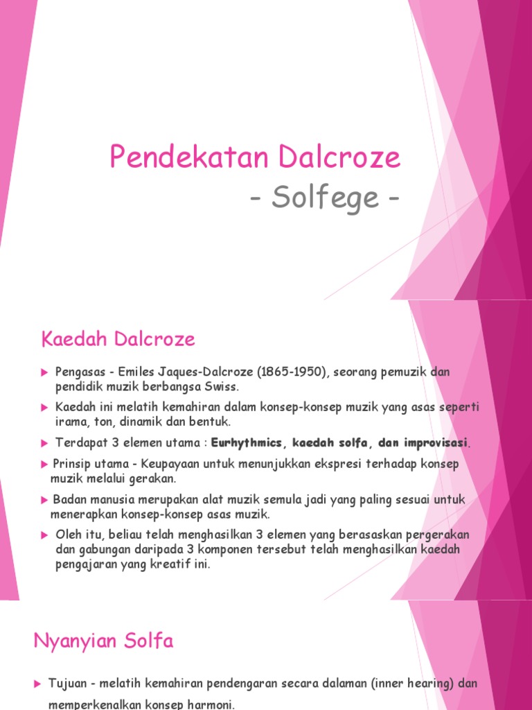 Pendekatan Dalcroze | PDF
