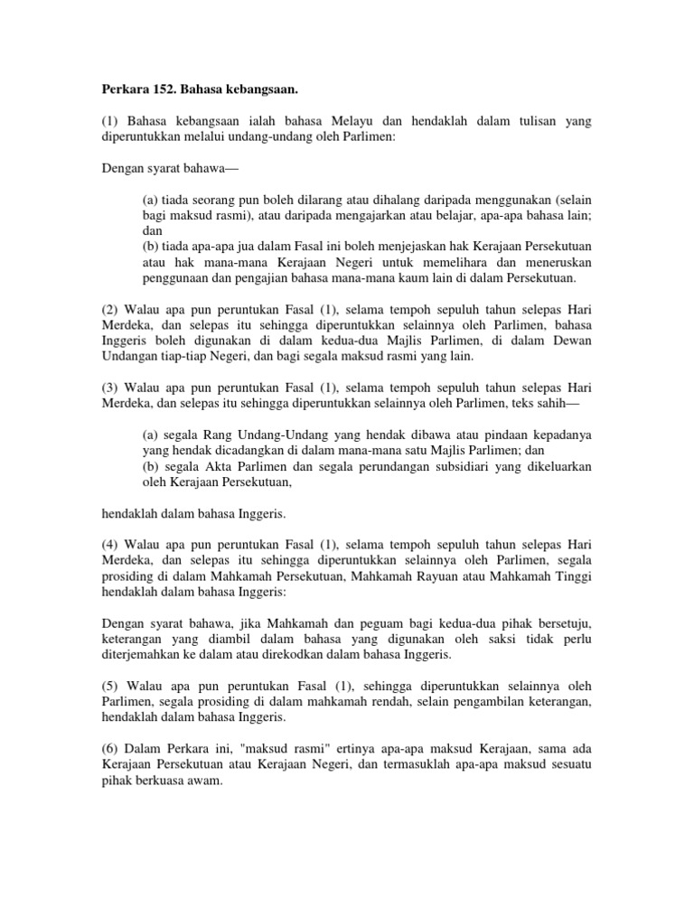 Perkara 152 | PDF