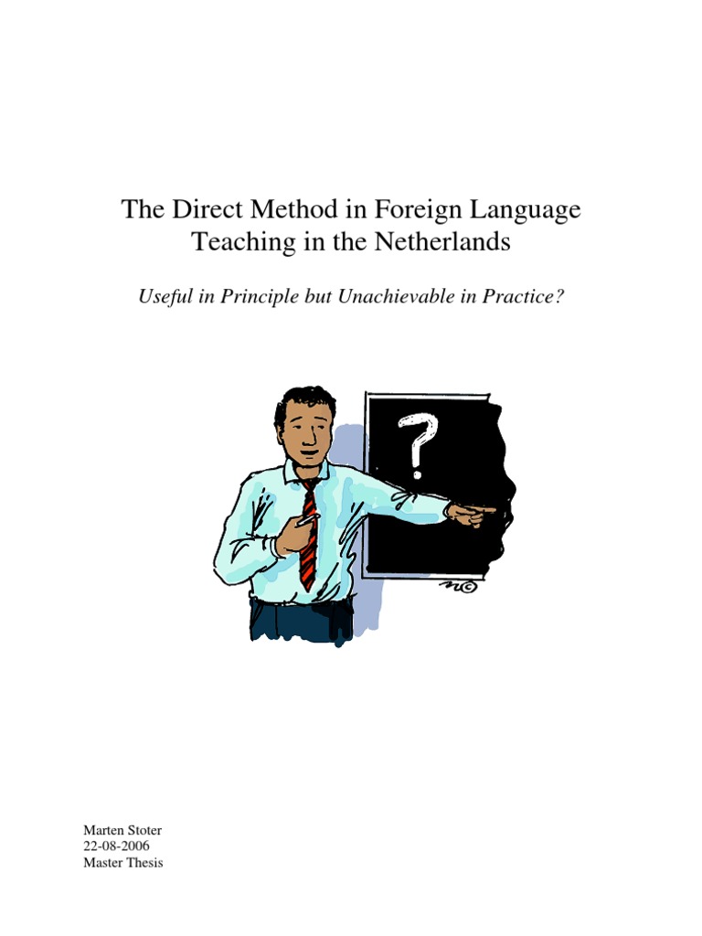 Master Thesis Direct Method | PDF | Second Language | Second Language ...