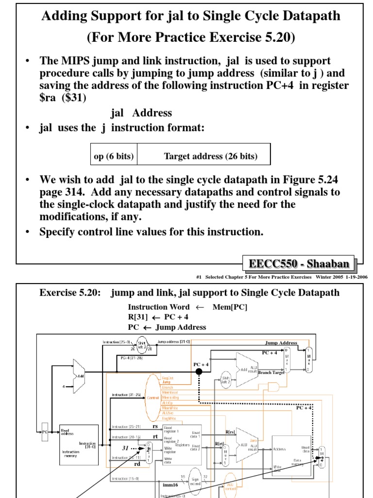 550 Chapter5 Exercises | PDF | Instruction Set | Central Processing Unit