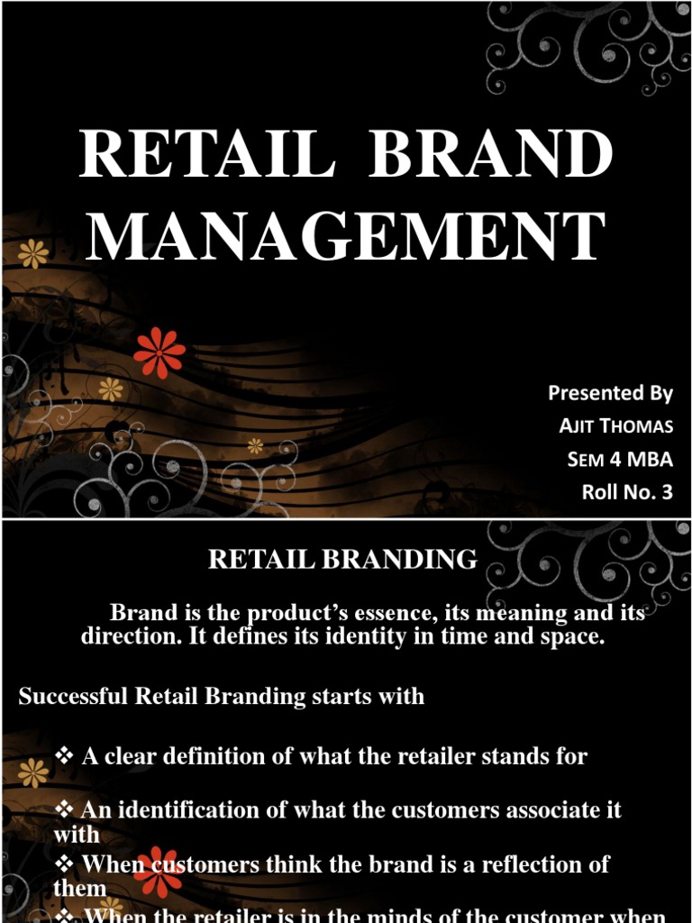 Retail Brand Management | PDF | Brand | Brand Management