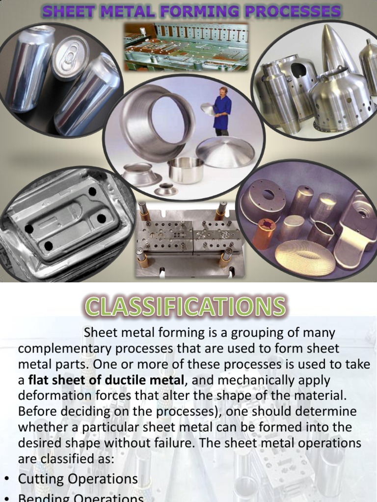 Sheet Metal Operations | PDF | Sheet Metal | Production And Manufacturing