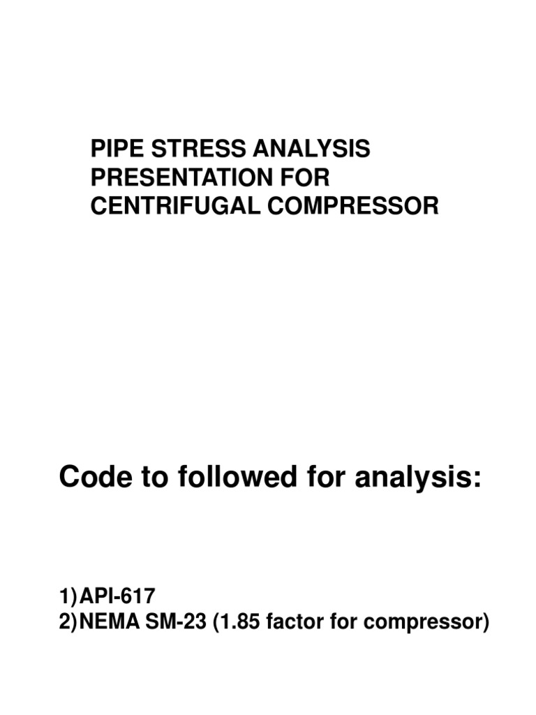 Compressor Stress Analysis Presentation | PDF