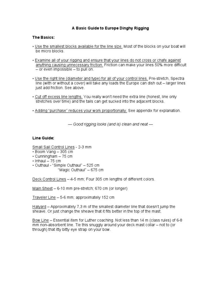 Rigging Guide | PDF | Rigging | Rudder