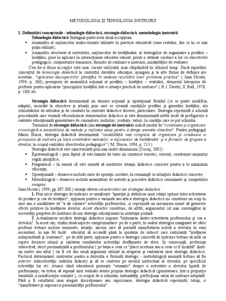 Metode de Predare-Invatare | PDF