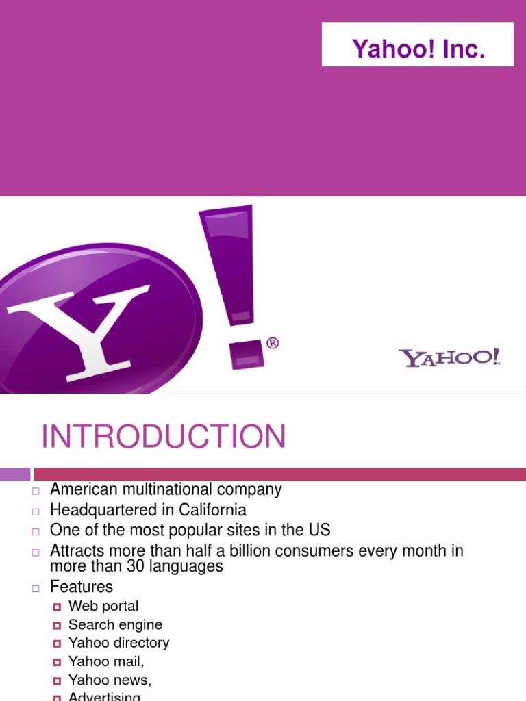 Yahoo Organisation Life Cycle | PDF | Yahoo! | Online Services