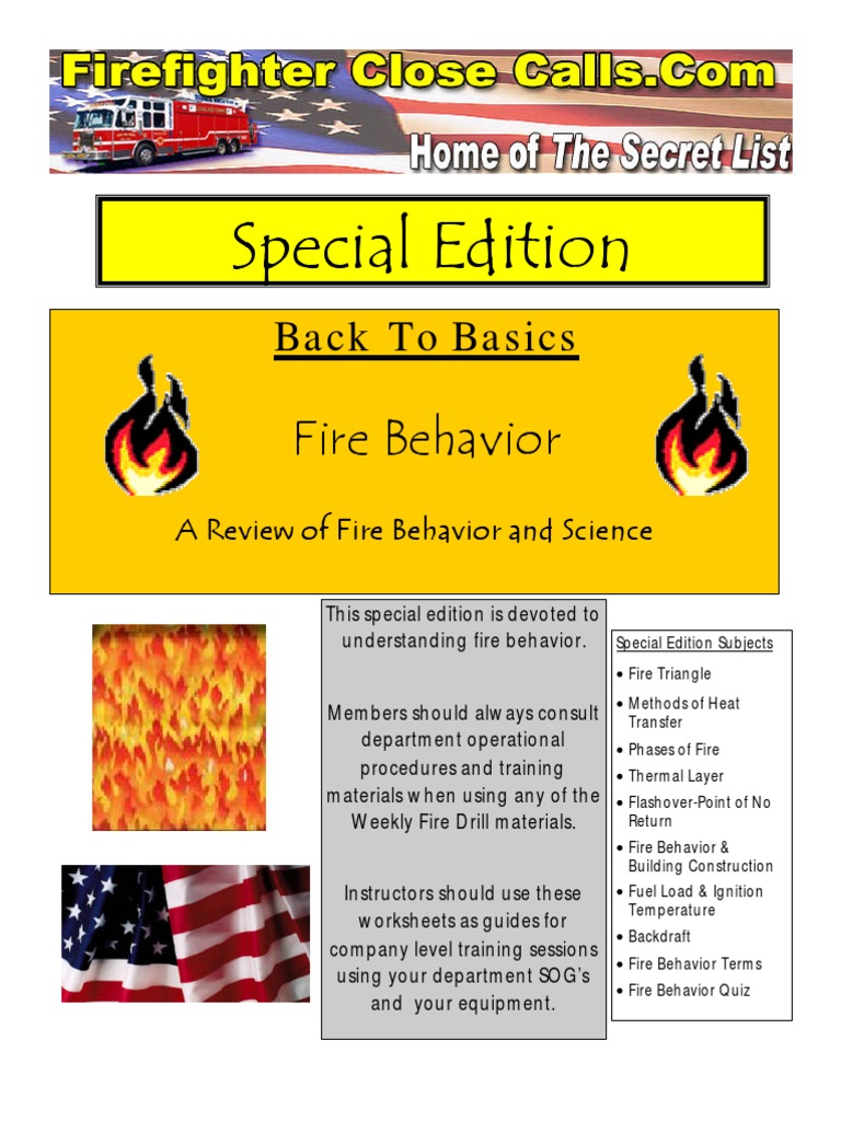 Special Edition Fire Behavior | PDF | Technology & Engineering
