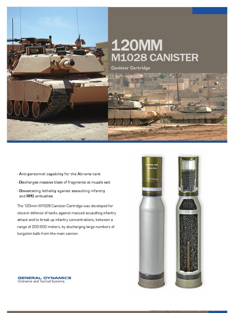 120mm M1028 Canister | PDF