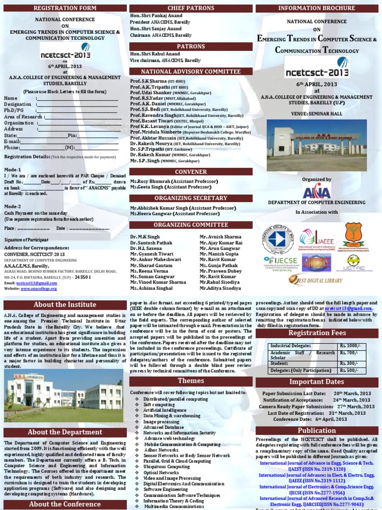 Final Broucher | PDF | Electrical Grid | Computer Network