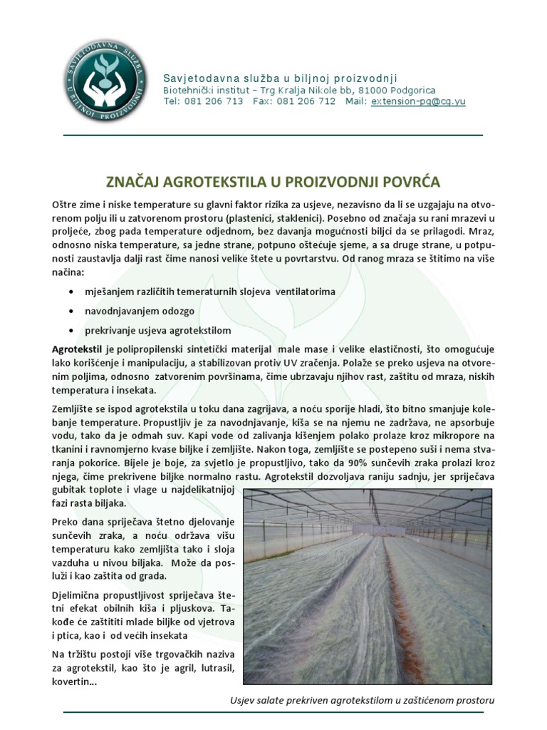 Agrotekstil | PDF