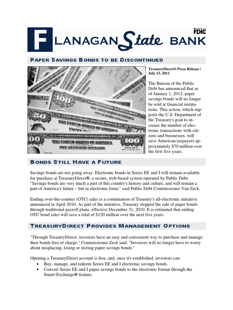 Savings Bonds | PDF | United States Treasury Security | Bonds (Finance)