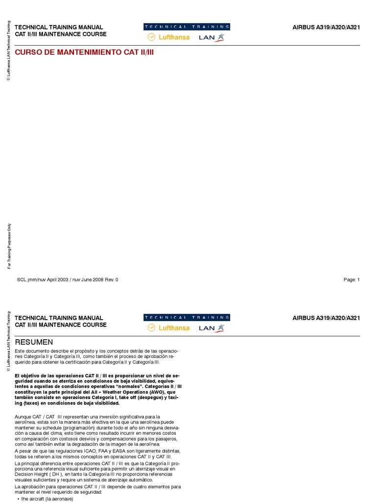 Cat Ii - Iii | PDF | Aerobús | Aeropuerto