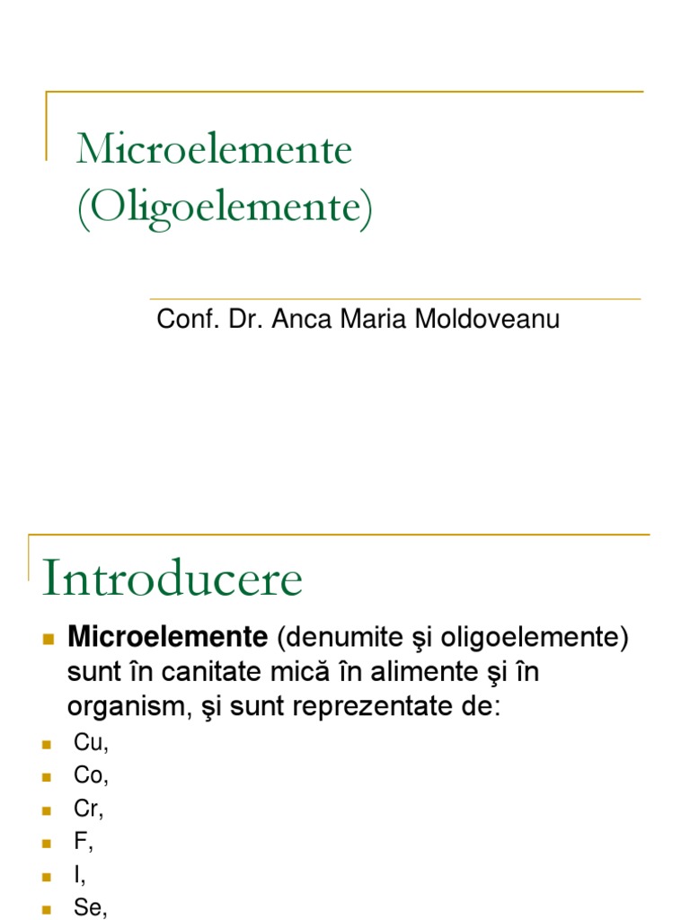 Microelemente Igiena | PDF