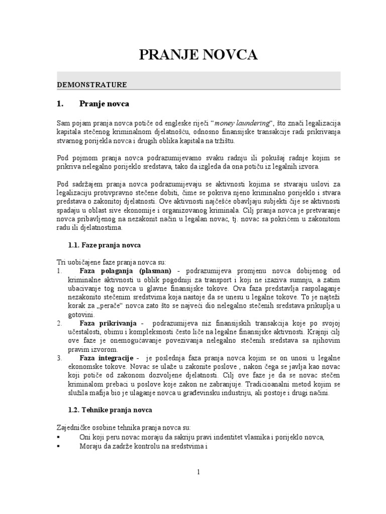 Pranje Novca | PDF